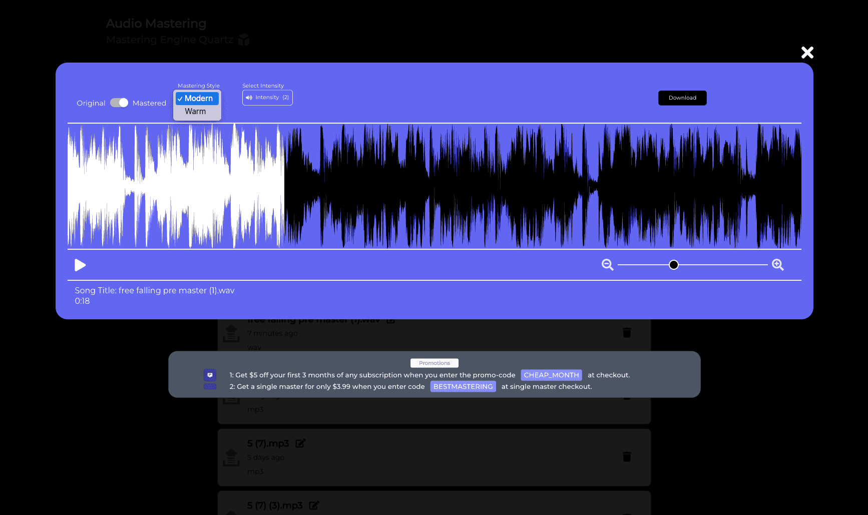 Free Audio Mastering - the best free online mastering platform for ...
